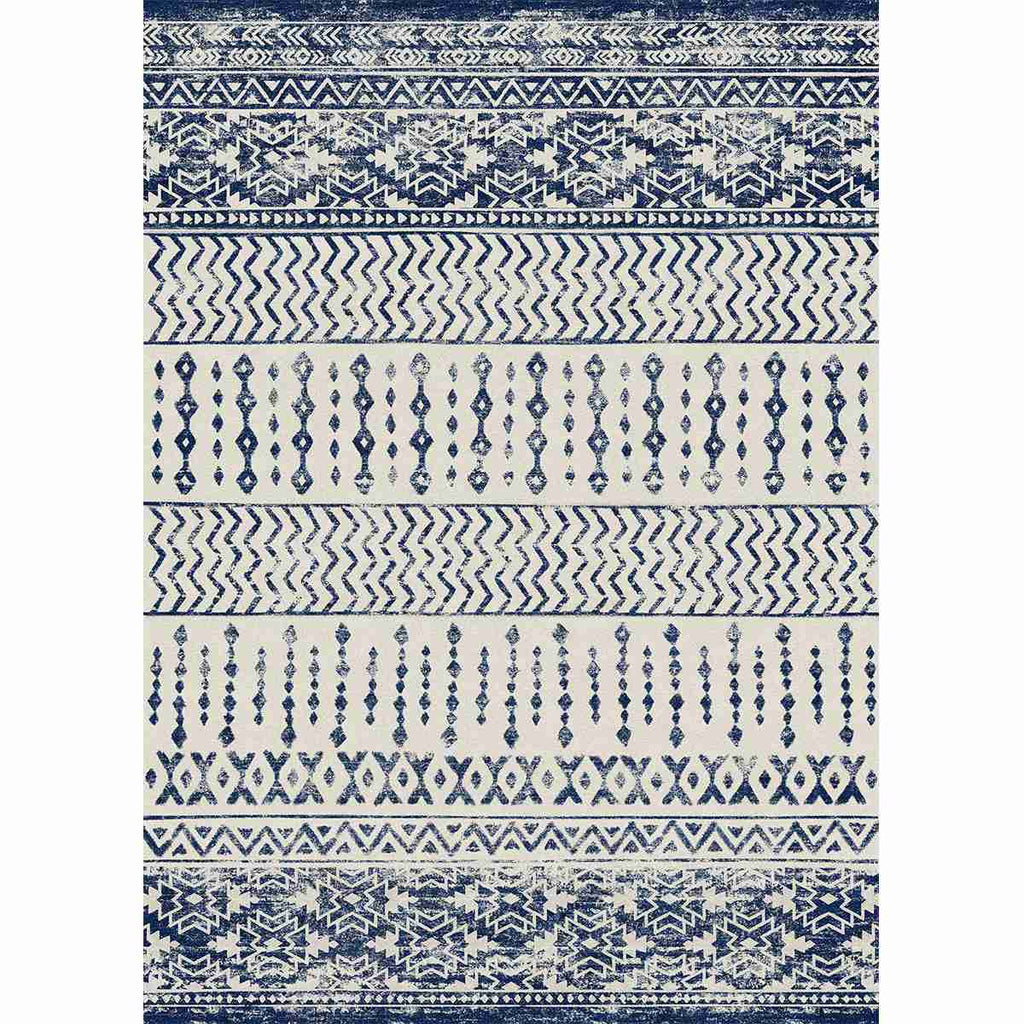 ComiComi Blue Washable Rug for Living Room Area Rugs Stain Resistant