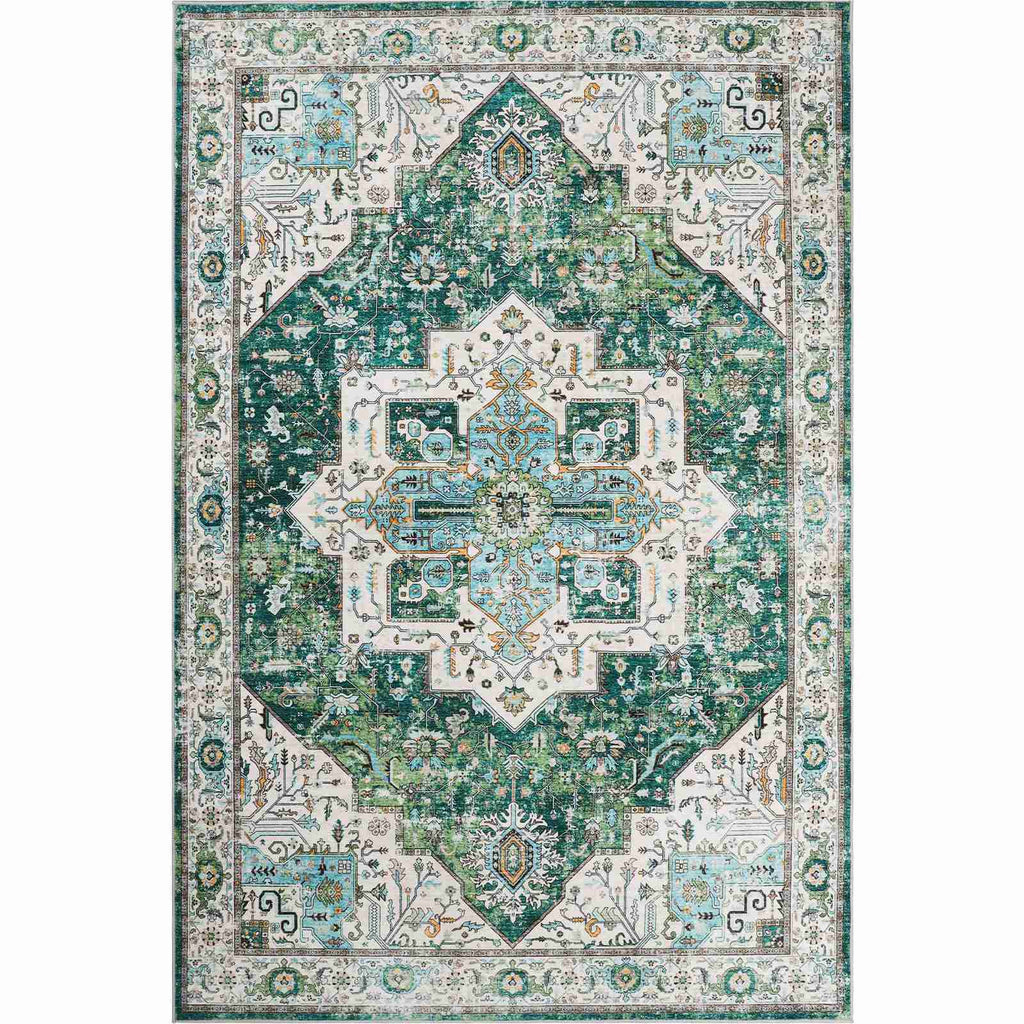 ComiComi 8x10 Green Rug Area Rugs for Living Room Stain Resistant Rugs