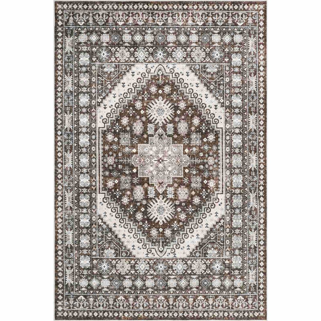Comicomi Brown Large Area Rugs 8x10 Washable Rugs for Living Room Rug ...