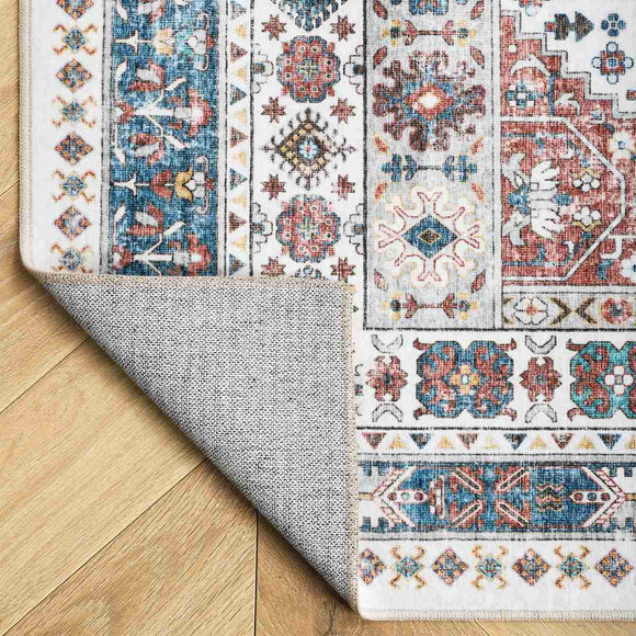 Comicomi Blue Boho Washable Large Area Rugs 8x10 Modern Home Depot Rug ...