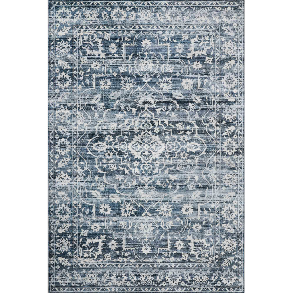 ComiComi 8x10 Blue Washable Area Rugs for Living Room Home Depot Rug
